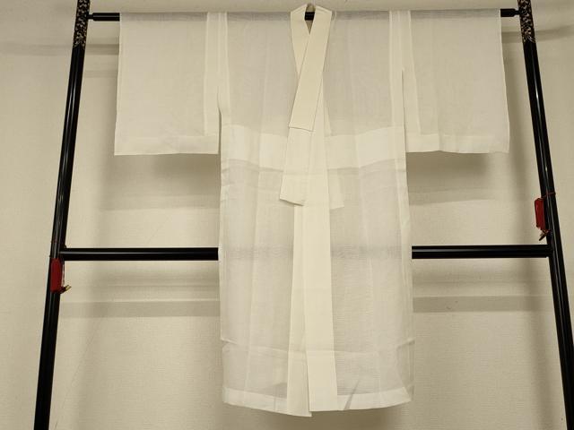 平和屋着物＊夏物　長襦袢　絽　白色　正絹　逸品　AABD4527jd