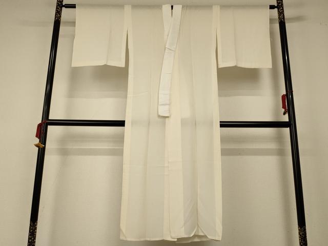 平和屋着物＊夏物　長襦袢　絽　鳥の子色　正絹　逸品　AABD4529jd