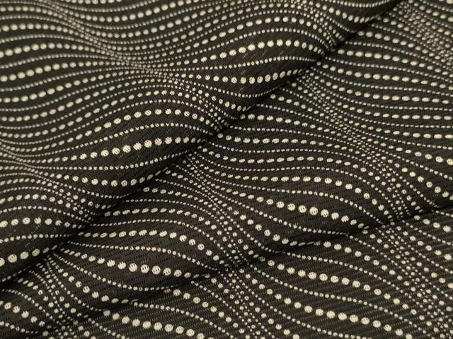 平和屋着物＊夏物　小紋　絽　幾何学文様　正絹　逸品　AABD4544jd