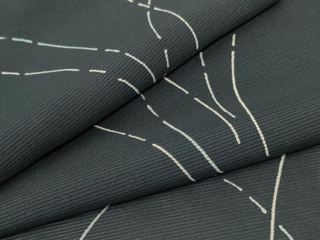 平和屋着物＊夏物　小紋　絽　芝文　正絹　逸品　AABD4552jd