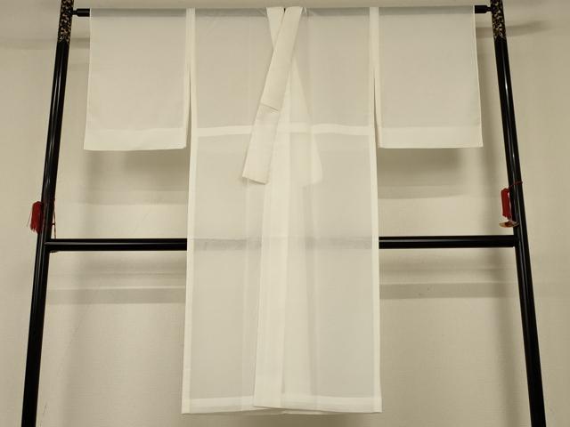 平和屋着物＊夏物　長襦袢　絽　白色　洗える着物　AABD4577jd