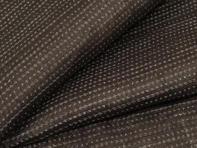 平和屋着物＊夏物　石川県指定無形文化財　能登上布　本麻手織上布　横段文　麻　逸品　AABD4580jd