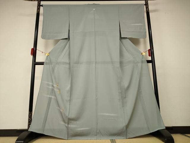 平和屋着物＊夏物　訪問着　絽　花丸文　金銀彩　正絹　逸品　未使用　AABD4641jd