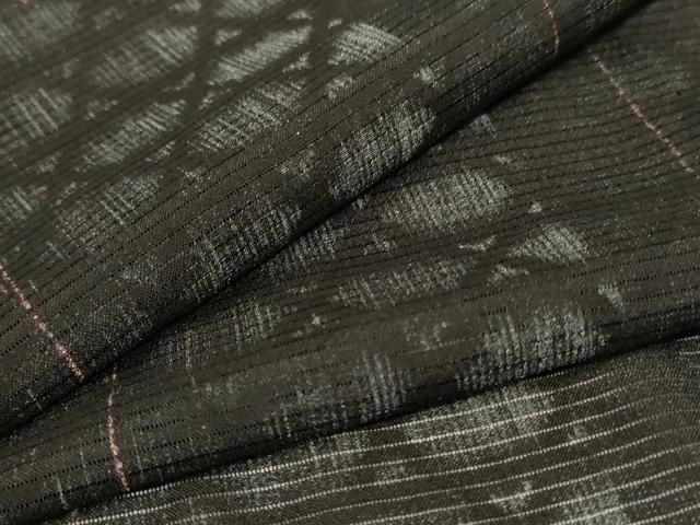 平和屋着物＊夏物　小紋　絽　網目文　正絹　逸品　AABD4646jd