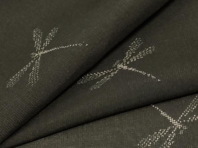 平和屋着物＊夏物　紗紬　蜻蛉　正絹　逸品　AABD4662jd
