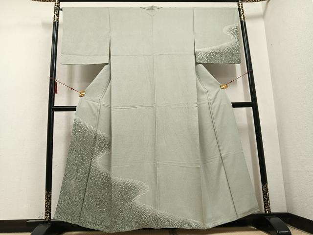 平和屋着物●訪問着　流水文　正絹　逸品　AABD4729ph