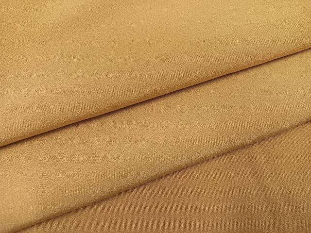 平和屋着物●上質な色無地　飴色　正絹　逸品　AABD4775ph
