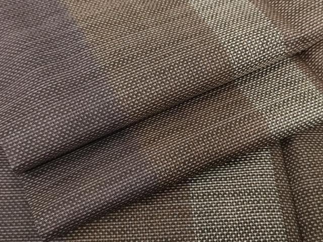 平和屋着物●本場大島紬　カタス7マルキ　間道　正絹　逸品　AABD4967cs