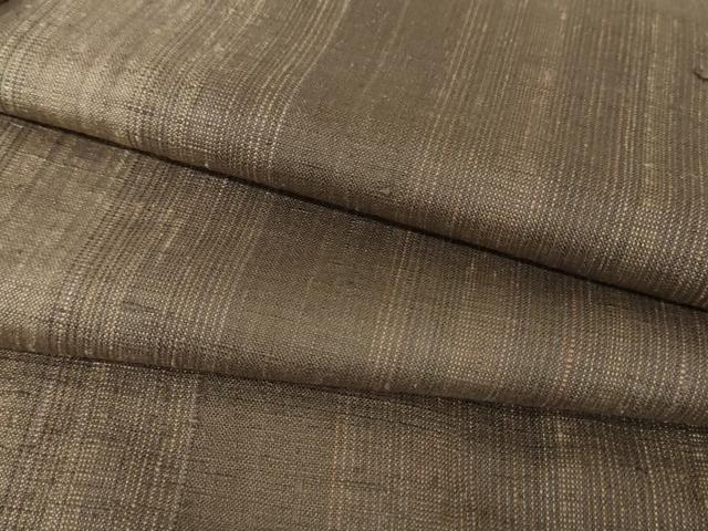 平和屋着物●上質な紬　間道　正絹　逸品　AABD4974cs