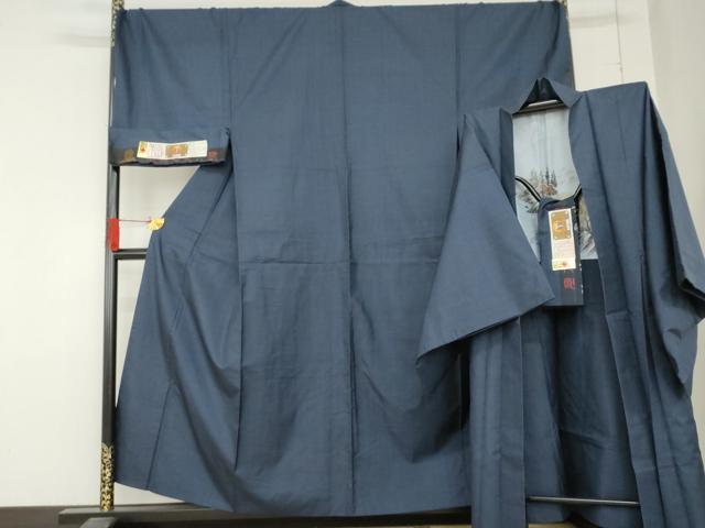 平和屋着物●男性　本場大島紬　アンサンブル　100亀甲　総詰め　手織り　田中秋吉作　キングサイズ　証紙付き　正絹　逸品　AABD4982cs