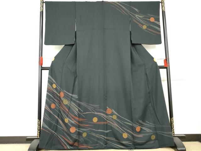 平和屋着物●訪問着　丸文　正絹　逸品　AABD5004cs