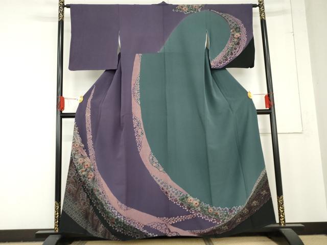 平和屋着物●訪問着　辻が花　金彩　正絹　逸品　AABD5064cs