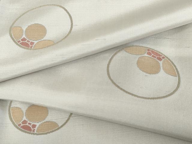 平和屋着物●上質な紬　花丸文　正絹　逸品　AABD5066cs