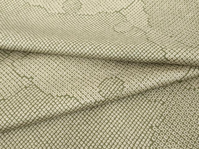 平和屋着物●上質な小紋　鹿の子雪輪文　正絹　逸品　未使用　AABD5071cs