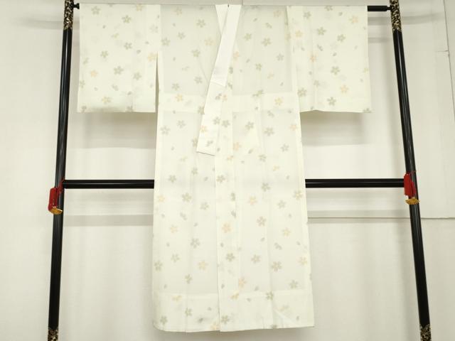 平和屋着物●長襦袢　無双仕立て　舞花文　正絹　逸品　AABD5074cs