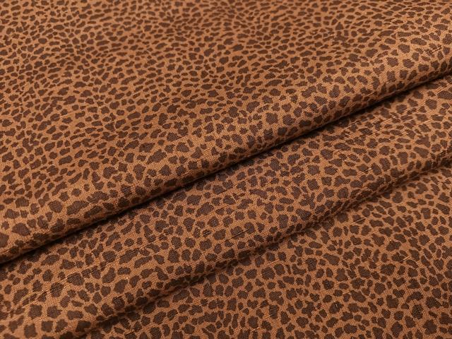 平和屋着物●上質な紬　豹柄　正絹　逸品　AABD6004ph