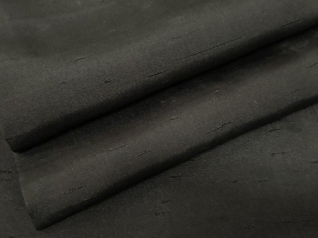 平和屋着物●上質な色無地　紬地　黒紅色　正絹　逸品　AABD6355cs