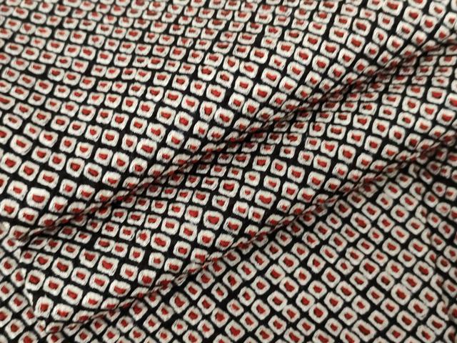 平和屋着物●大変加工の良い総絞り小紋　正絹　逸品　AABD6359cs