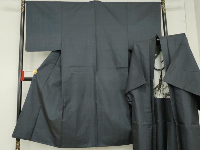 平和屋着物●男性　本場大島紬　アンサンブル　100亀甲　総詰め　羽裏：鷹　正絹　逸品　AABD6367cs