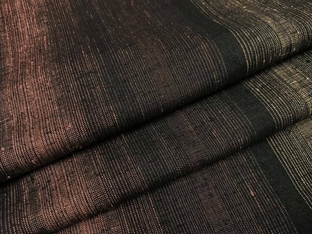 平和屋着物●上質な紬　間道　正絹　逸品　AABD6487ph