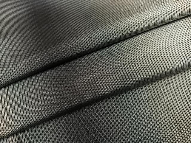 平和屋着物●上質な紬　間道　ロング丈　正絹　逸品　AABD6516ph