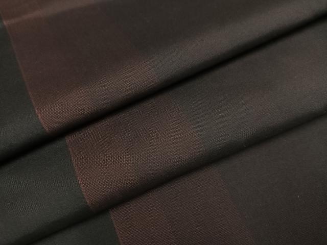 平和屋着物●本場縞大島紬　間道　正絹　逸品　AABD6527ph