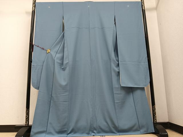 平和屋着物●豪華振袖　色無地　秘色色　正絹　逸品　AABD6533ph