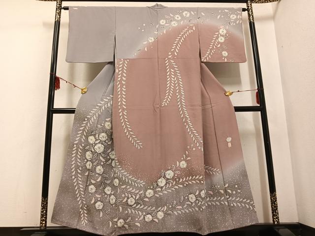 平和屋着物●訪問着　作家物　辻が花　暈し染め　正絹　逸品　AABD6544ph
