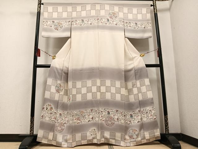 平和屋着物●訪問着　辻が花　暈し染め　正絹　逸品　AABD6557ph