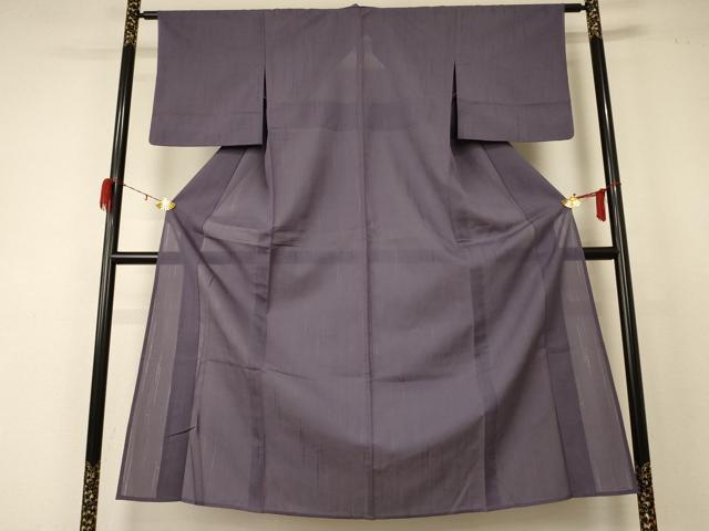 平和屋着物＊夏物　色無地　変わり絽　藤煤竹色　正絹　逸品　AABD6566jd