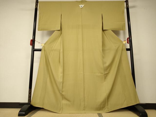 平和屋着物＊夏物　色無地　絽　桑染色　正絹　逸品　未使用　AABD6572jd