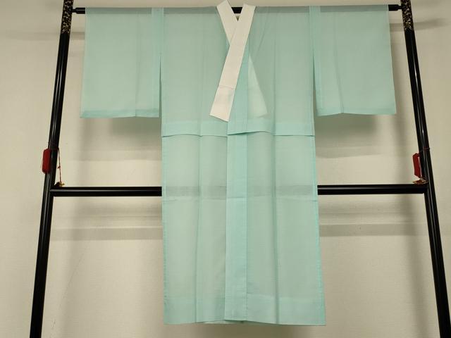 平和屋着物＊洗える最高級着物　＜英＞はなぶさ謹製　夏物　長襦袢　絽　錆青磁色　洗える着物　AABD6606jd