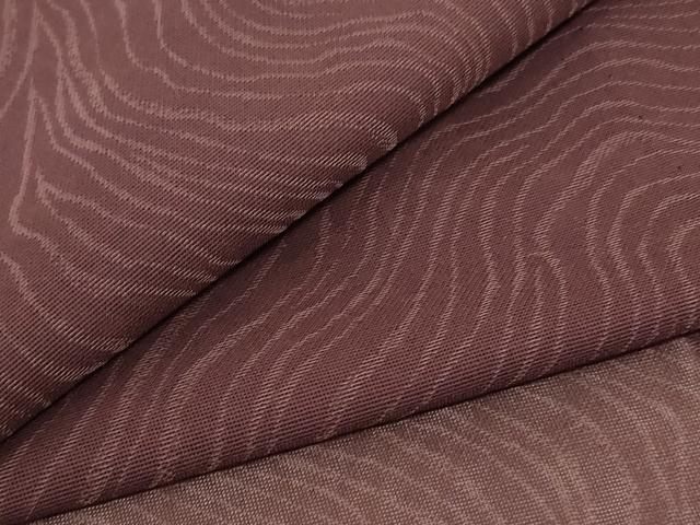 平和屋着物＊夏物　小紋　紗　杢目文　正絹　逸品　AABD6634jd