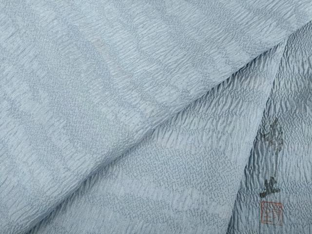 平和屋着物●上質な小紋　作家物　静生　霞文　正絹　逸品　未使用　AABD6682ck