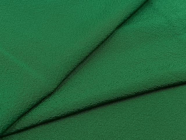 平和屋着物▽上質な色無地　単衣　常磐色　正絹　逸品　AABD6990jh