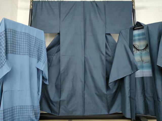 平和屋着物●男性　本場大島紬　アンサンブル　長襦袢(無双仕立て)セット　100亀甲　総詰め　正絹　逸品　AABD7415ck