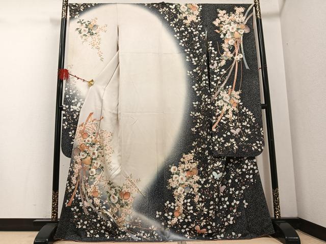 平和屋着物●豪華振袖　花鼓文　暈し染め　金彩　正絹　逸品　AABD7581ph