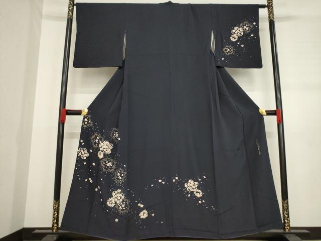 平和屋着物●こむさでもーど・COMME CA DU MODE　訪問着　舞花文　正絹　逸品　AABD7619ck