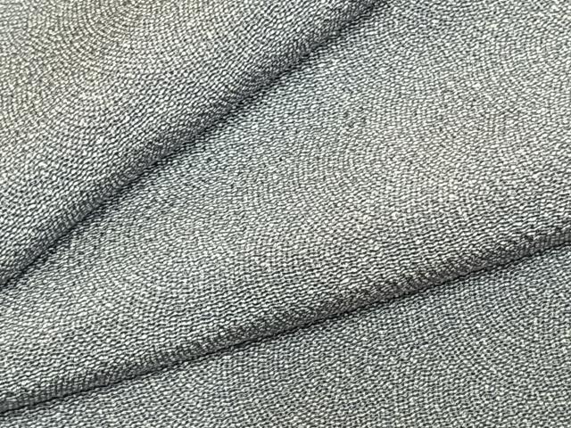 平和屋着物●江戸小紋　鮫小紋柄　鬼しぼ縮緬　正絹　逸品　AABD8569fy