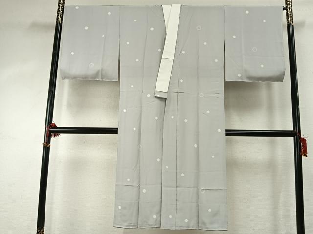 平和屋着物●長襦袢　無双仕立て　雪輪文　正絹　逸品　AABD8599fy