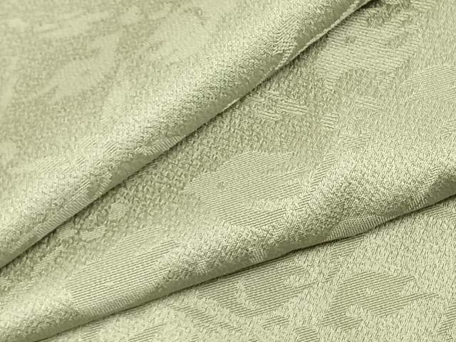 平和屋着物●上質な色無地　飛鳥菱地紋　夏虫色　正絹　逸品　AABD8636fy