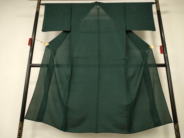 平和屋着物＊夏物　男性　色無地　絽　虫襖色　正絹　逸品　AABD8892jd