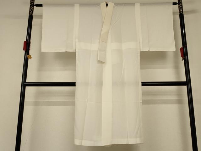 平和屋着物＊夏物　長襦袢　絽　鳥の子色　正絹　逸品　AABD8902jd