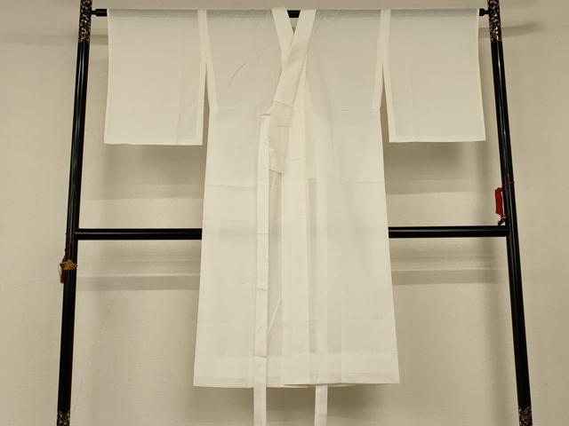 平和屋着物＊夏物　長襦袢　絽　白色　洗える着物　AABD8929jd