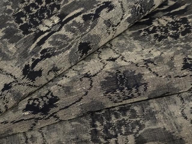 平和屋着物＊夏物　紗紬　幾何学文様　正絹　逸品　AABD8964jd