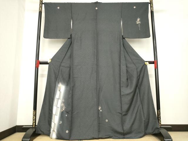 平和屋着物●訪問着　刺繍　稲穂　暈し染め　金彩　正絹　逸品　AABD9353ck