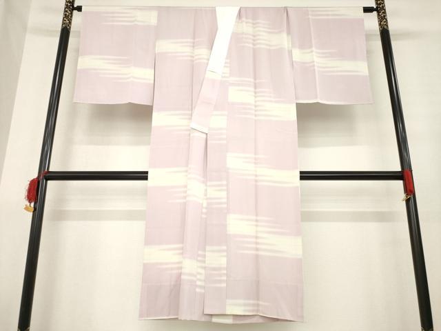 平和屋着物●長襦袢　無双仕立て　霞文　泥染　正絹　逸品　AABD9371ck