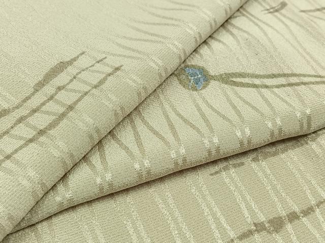 平和屋着物▽染色の魔術師　染乃座・大久保玄才　そめのざ玄才　小紋　単衣　立涌文　簪　反端付き　正絹　逸品　AABD9425jh