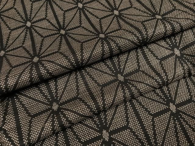 平和屋着物●本場大島紬　一元7マルキ　麻の葉文様　正絹　逸品　AABD9834ph