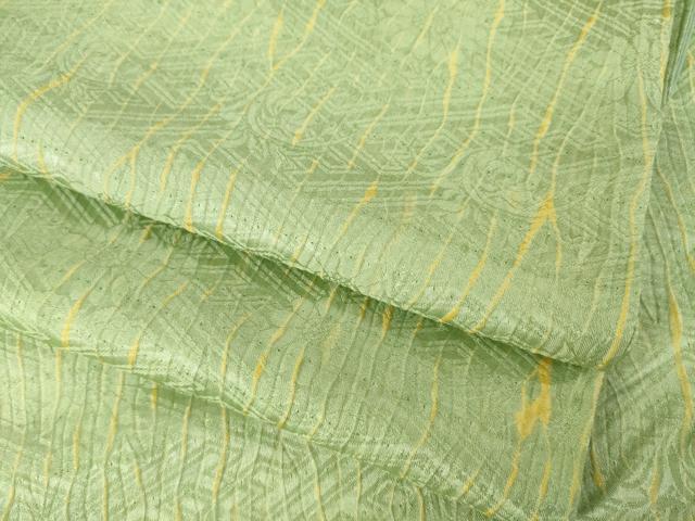 平和屋着物●上質な小紋　杢目絞り　正絹　逸品　AABD9947ck